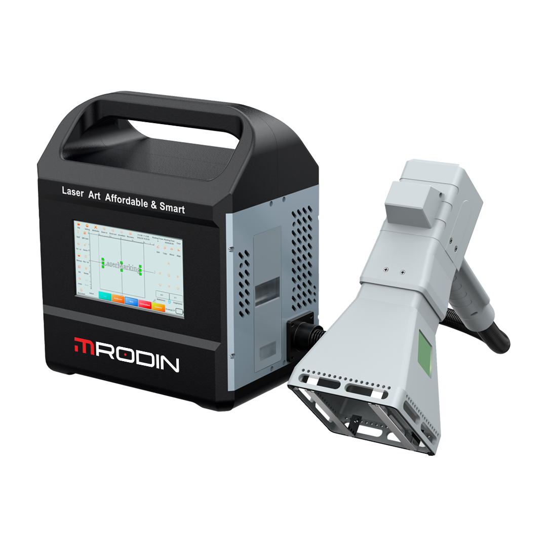 25W & 50W handheld fiber laser marking li-ion battery rechargeable - MRODIN